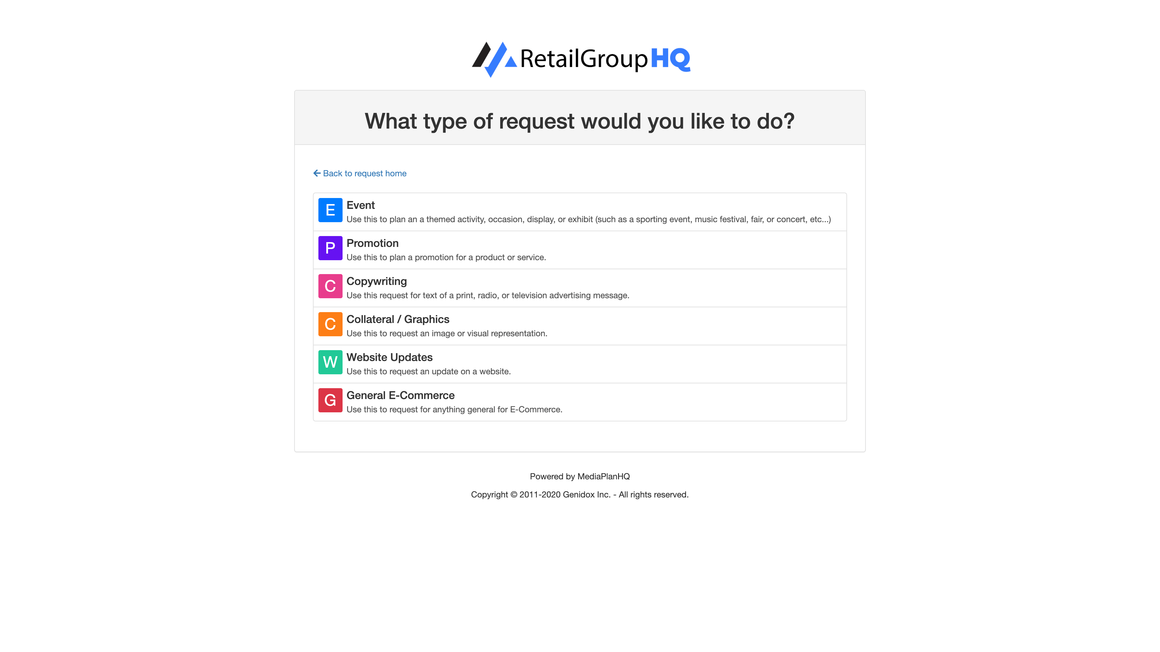 Marketing request forms for a clear channel for requests | MediaPlanHQ
