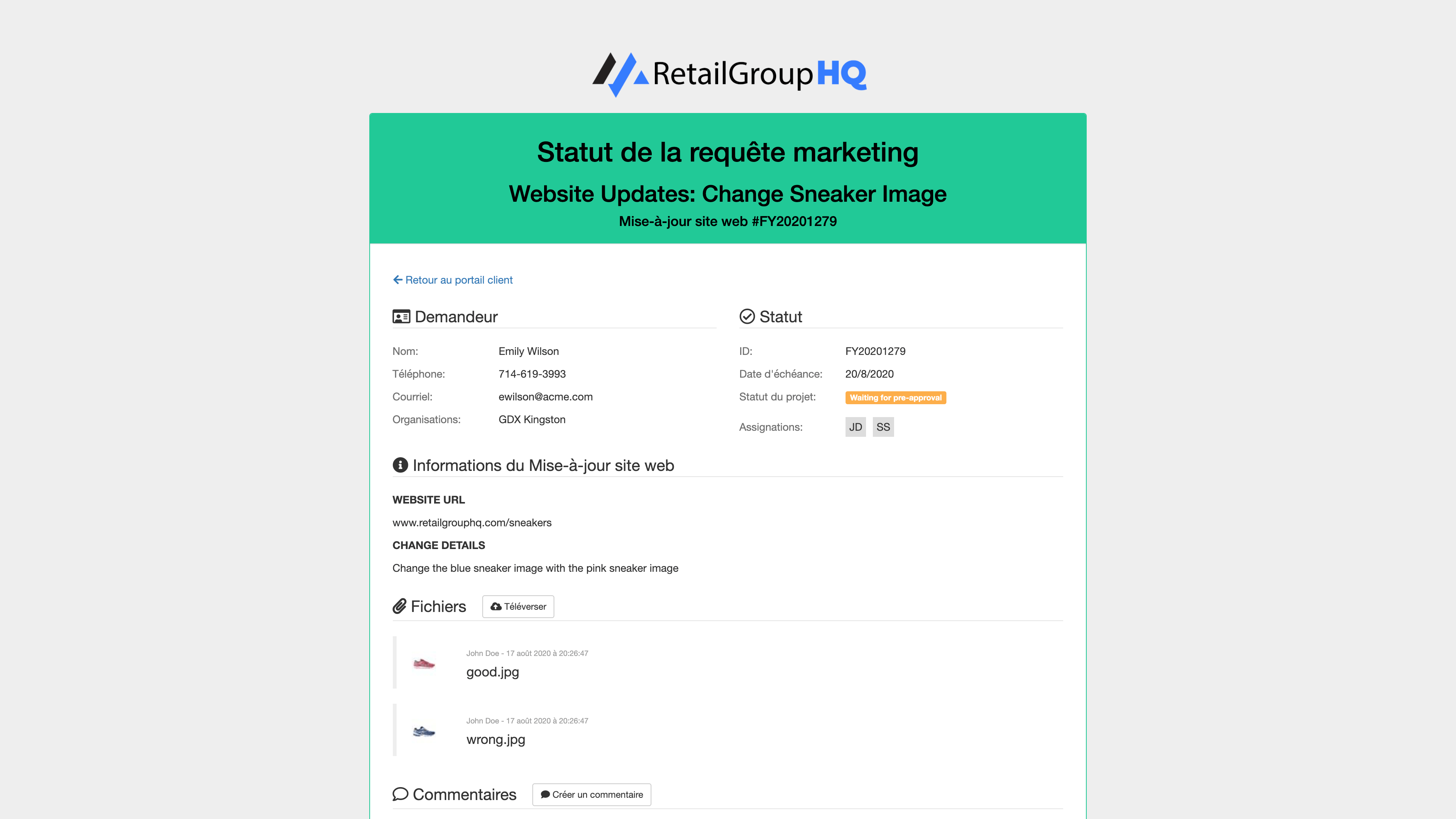 Formulaires de Requêtes Marketing | MediaPlanHQ